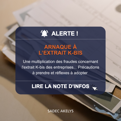 ALERTE | Arnaque Extrait K-bis